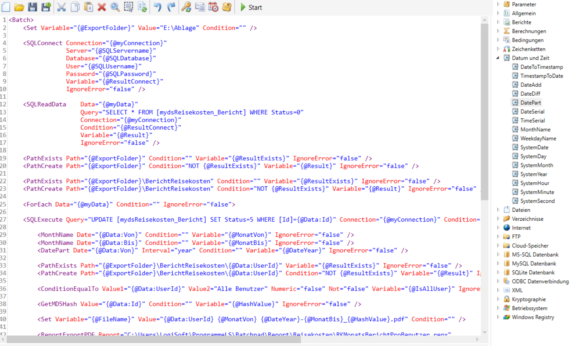 Berichte gestalten und automatisch generieren mit mydatastream - LogiSoft